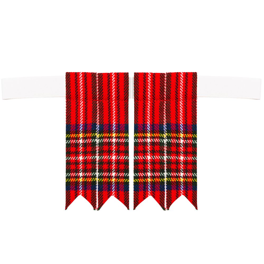 Acrylic Tartan Flashes - Royal Stewart | Scotland Kilt Co US