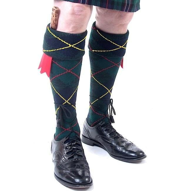 Luxury Kilt Hose - Clansman Full Argyle - Hunting Scott | Scotland Kilt Co US