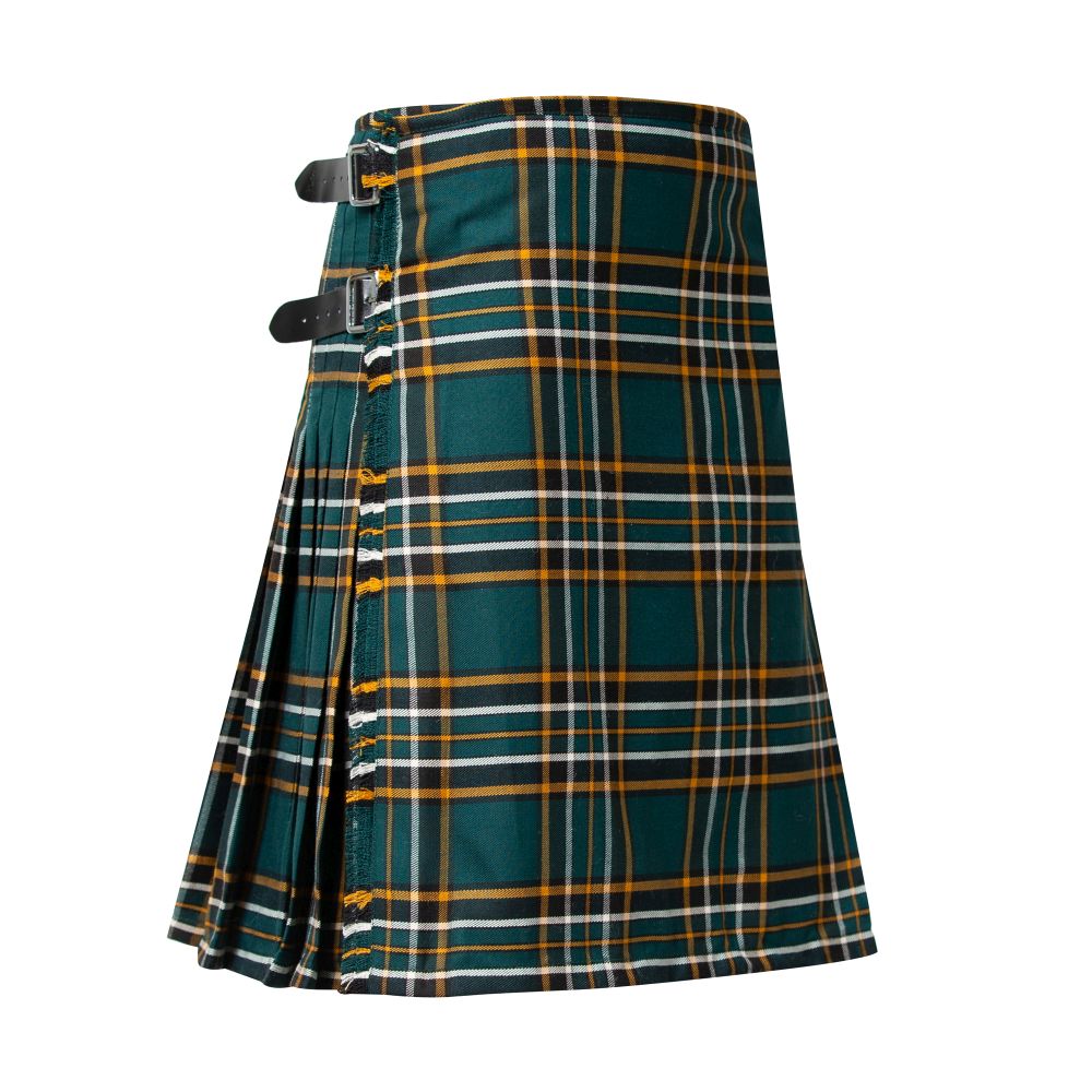 Men's Kilt, 8 Yard Polyviscose - Irish Heritage | Scotland Kilt Co US