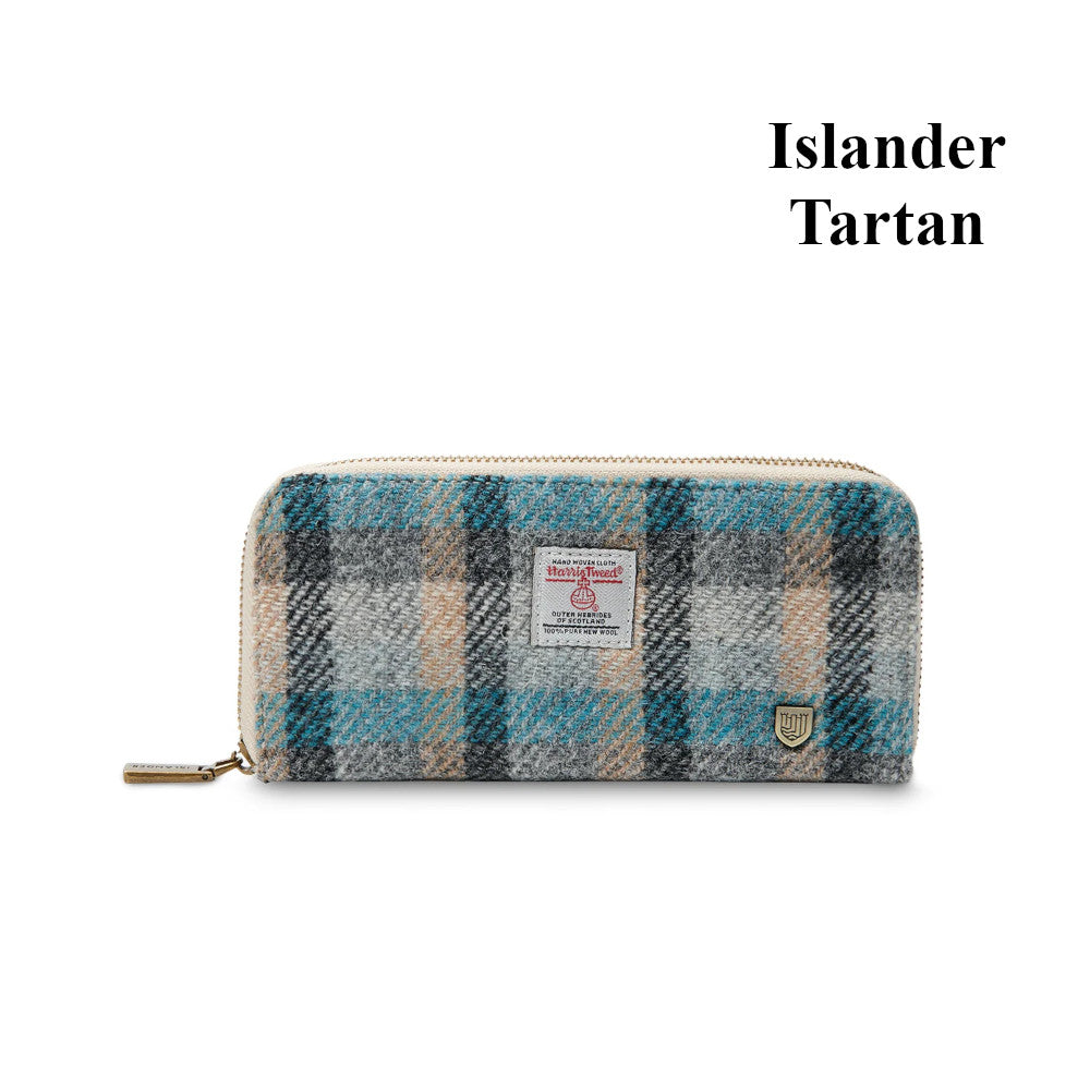 Islander® Long Zip Purse with Harris Tweed® | Scotland Kilt Co US