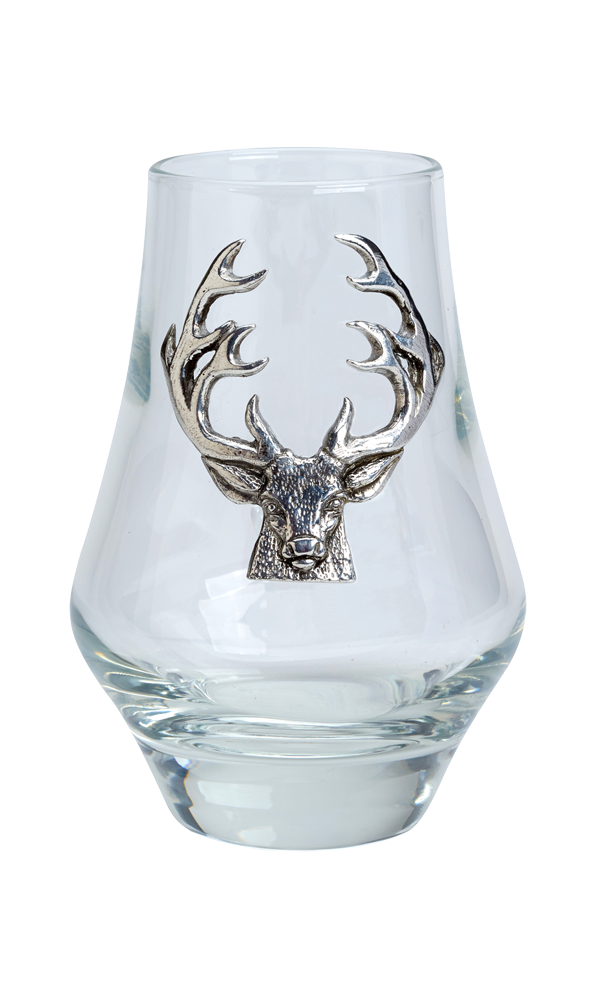 Whisky Tasting Glass - Stag Emblem | Scotland Kilt Co US