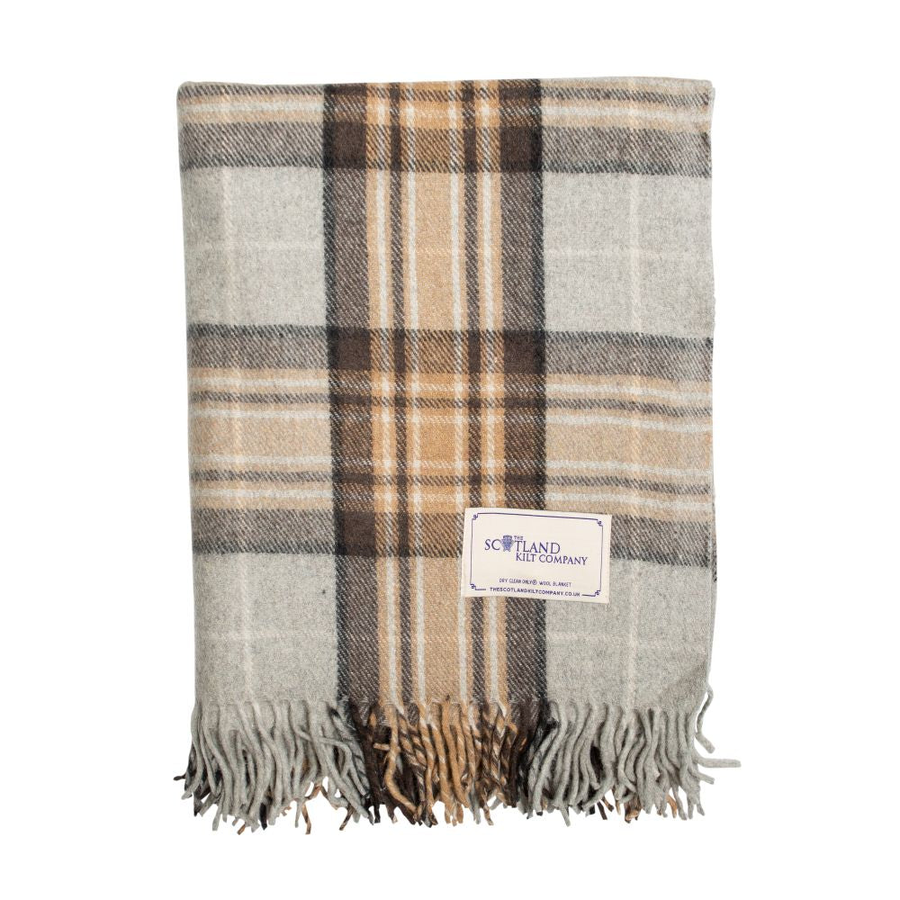 Wool Tartan Blanket - 60'' x 70'' - MacKellar | Scotland Kilt Co US