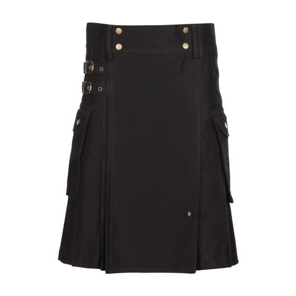 Black Utility Kilt | Scotland Kilt Co US