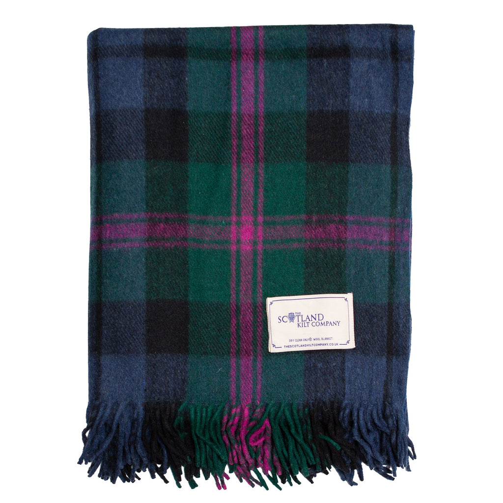 Wool Tartan Blanket - 60'' x 70'' - Baird Modern | Scotland Kilt Co US