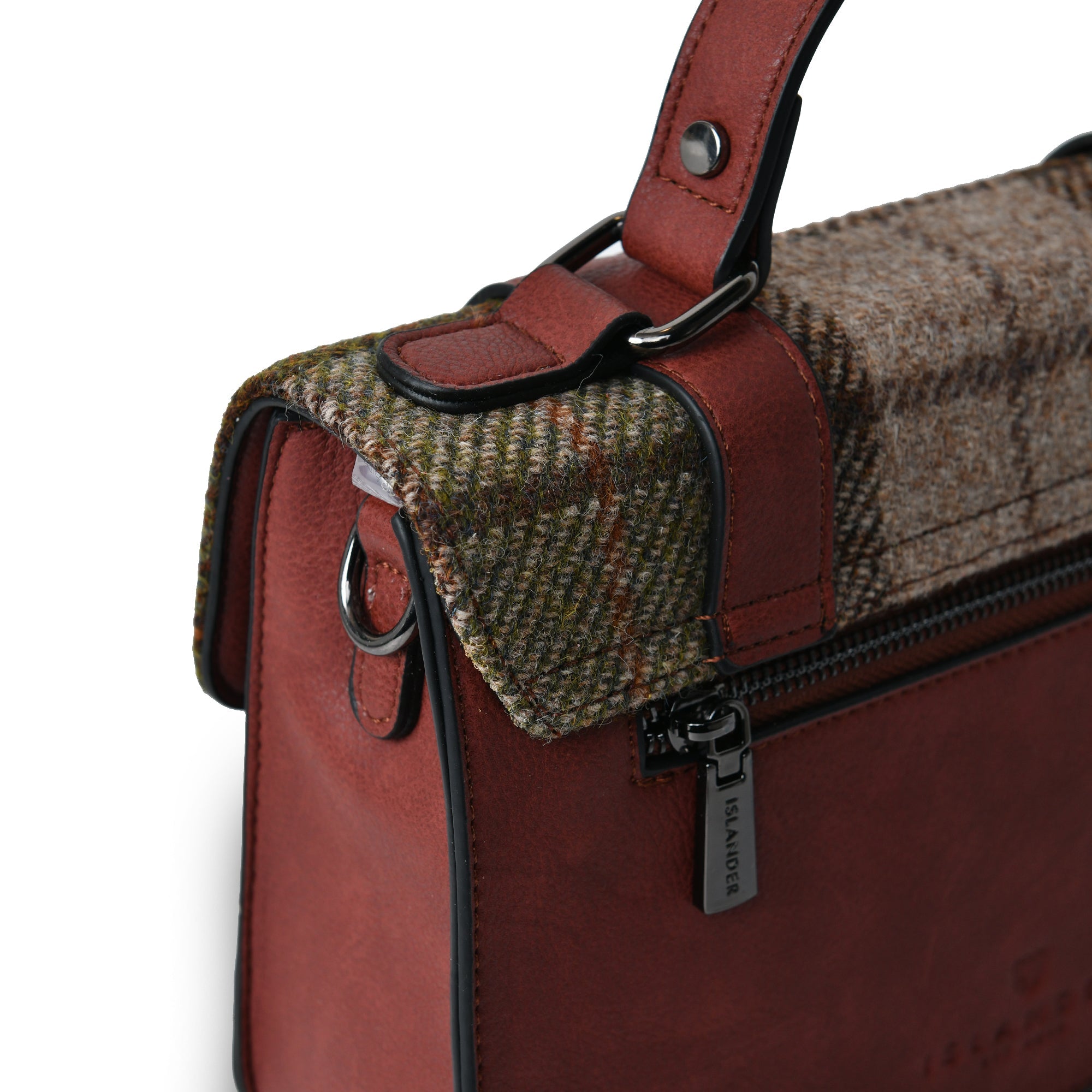Islander® Medium Satchel with Harris Tweed® | Scotland Kilt Co US