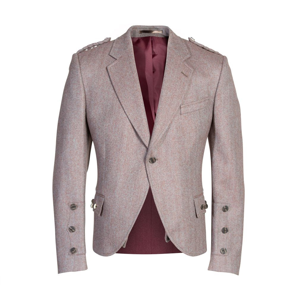 Clunie Tweed Jacket and 5 Button Waistcoat by House of Edgar - Russet ...