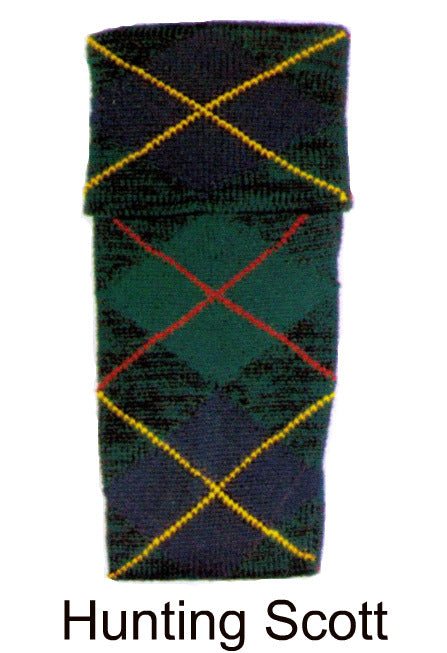 Luxury Kilt Hose - Clansman Full Argyle - Hunting Scott | Scotland Kilt Co US