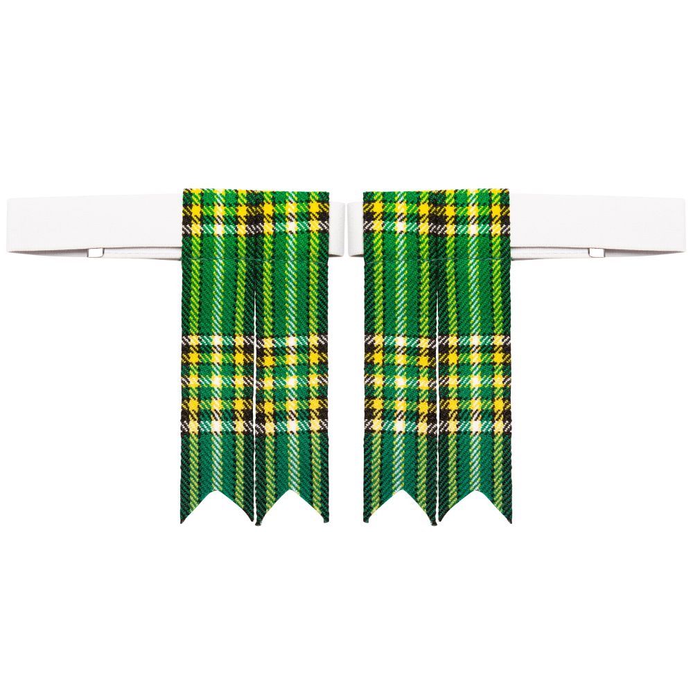 Acrylic Tartan Flashes - Irish National | Scotland Kilt Co US