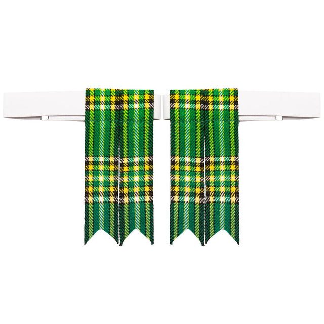Acrylic Tartan Flashes - Irish National | Scotland Kilt Co US