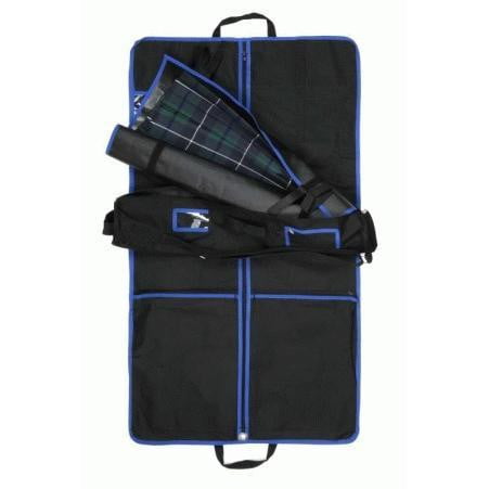 Complete Kilt Outfit Carrier including Kilt Roll - Blue Trim | Scotland ...