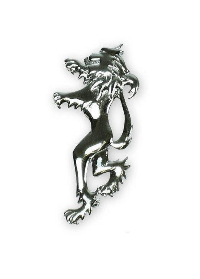Lion Rampant Kilt Pin - Chrome Finish | Scotland Kilt Co US