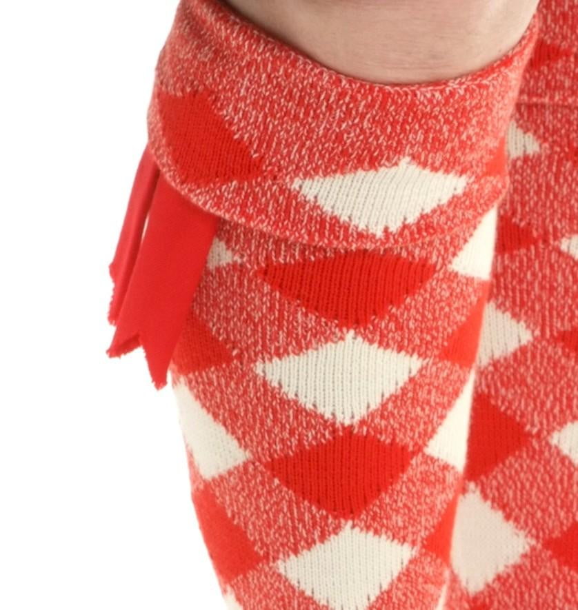 Premium Merino Wool Regimental Diced Kilt Hose - Red & White | Scotland ...